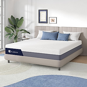 Avenco Full Mattress, 10 Inch Full Memory Foam Mattress for Pressure Relief & Cooling Sleep, Medium Firm Mattress in a Box with Motion Isolation, CertiPUR-US Certified Queen Size Mattresses