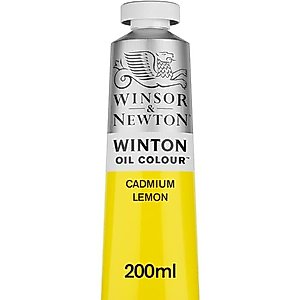 Winsor & Newton Winton Oil Color, 200ml (6.75-oz) Tube, Cadmium Lemon