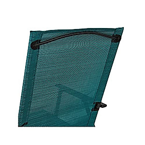 RAYTIK Square Set of 2 Outdoor Patio Steel Sling Folding Chair, Teal