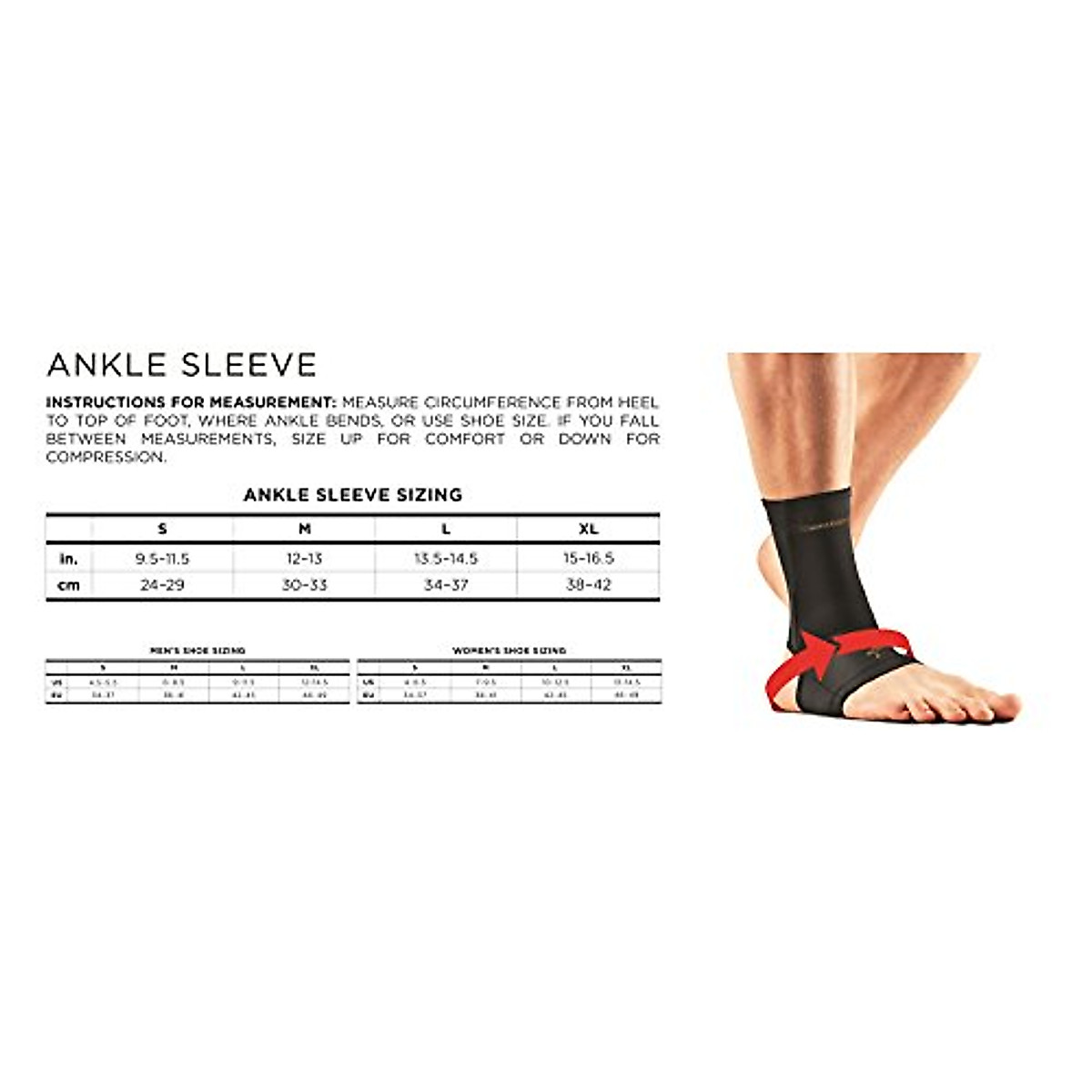 Tommie Copper Men's Performance Ankle Sleeves 2.0, X-Large, Black
