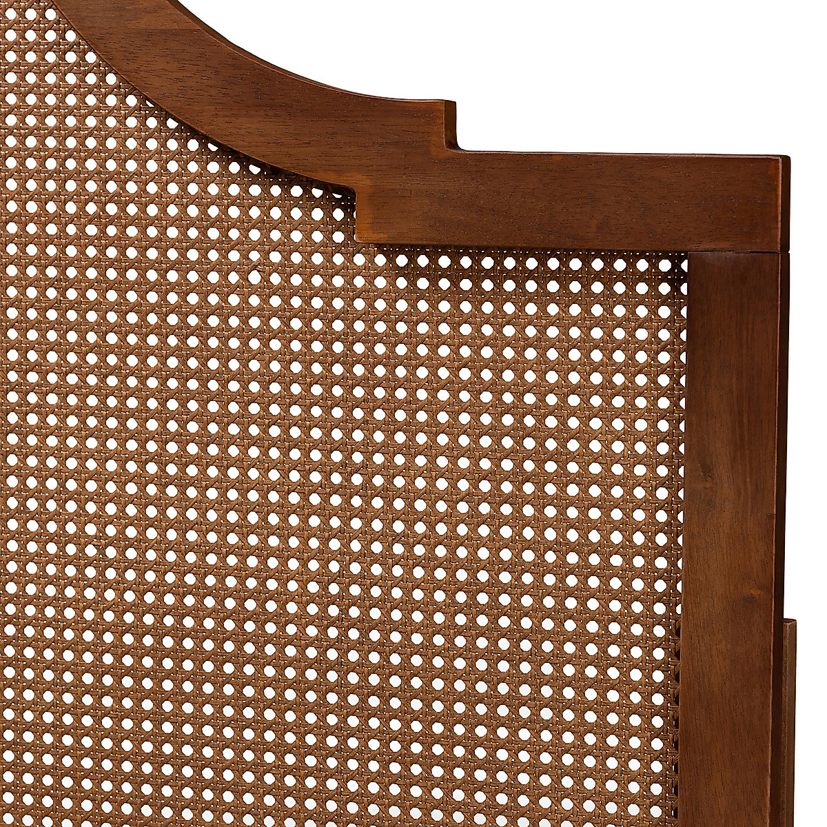 Baxton Studio Mid-Century Headboard, King, Walnut Brown