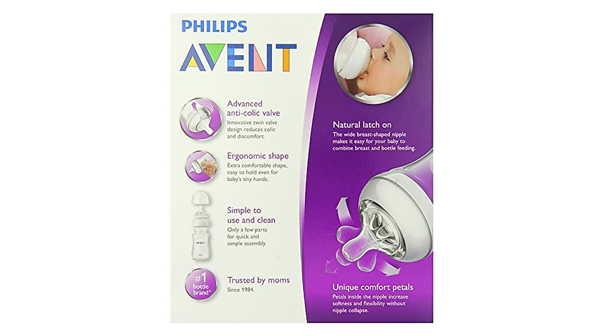 Philips AVENT BPA Free Natural 9oz Bottle - 2 Pack