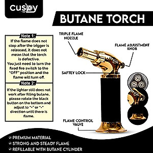 Cuspy Cocktail Smoker Kit with Torch, Gifts for Him – 6 Flavor Wood Chips – Bourbon Smoker, Whiskey Smoker Kit, and Old Fashioned Drink Smoker Kit, Birthday Gift(Without Butane)