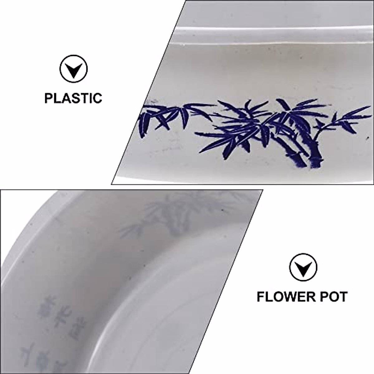 Happyyami Flower Vases Decorative 30pcs Basin with Bowl Hydroponic Seeding Non- Water Potted Caliber Bonsai and Garden Plants Flowerpots Pots Office Use Flowers Indoor Plastic Outdoor Lily Orchid Pot