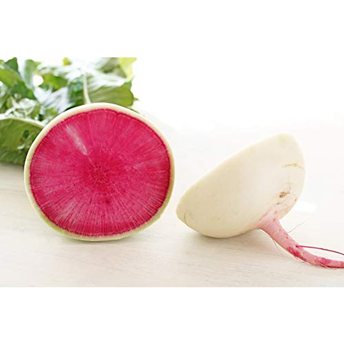 Watermelon Radish Seeds for Planting, 120+ Heirloom Seeds Per Packet, (Isla's Garden Seeds), Non GMO Seeds, Botanical Name: Raphanus sativus acanthiformis, Great Home Garden Gift