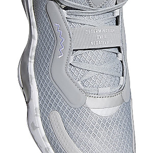 adidas mens D.O.N. Issue 3 Basketball Shoe, Team Mid Grey-white-team Light Grey, 9 Women/8 Men