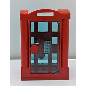 Building Bricks British London Souvenir Red Telephone Booth Toy for Kids Compatible with All Major Brands Best Birthday Gifts Toys Boys Girls Ages 4+