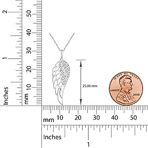 Prime and Pure Charm Pendant Necklace Set in 925 Sterling Silver for Womens | Girls | Open Lotus | Celtic Cross | Angel Wing | Tiny Lotus | Tiny Love Heart (Wing Feather)