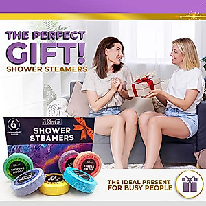 Aromatherapy Shower Steamers - Bath Bombs for Showers - Stress Relief and Relaxation Spa Gifts for Women and Mom Who Has Everything - Relaxing Tablets with Eucalyptus, Lavender for Relaxation