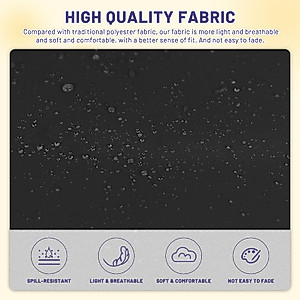 Sutteles Double Piping Bench Cushion,Resistant Bench Cushions for Outdoor Furniture,with Non-Slip Ties and Removable Cover,for Patio/Piano Bench Cushion (42x16x3, Black)