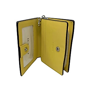 COACH Snap Wallet in Mystical Floral Print Yellow Style No C8703