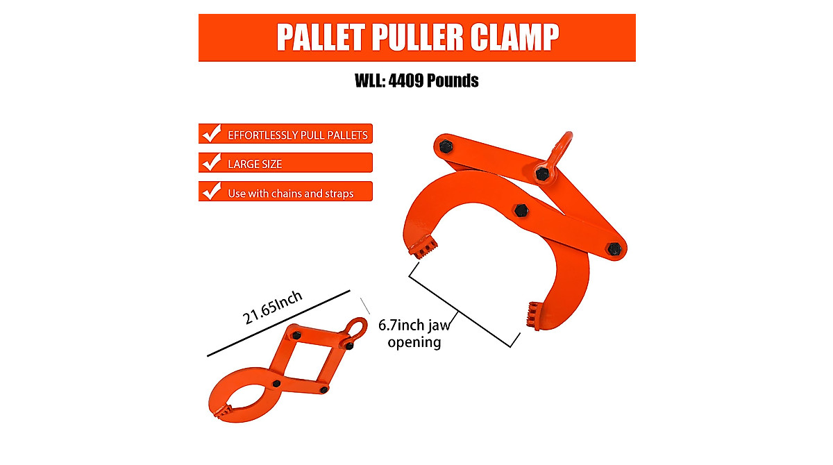 ANLULOAD Pallet Puller Clamp - 4409 lbs Capacity