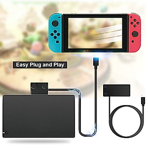 VANJUNN Extender Cable for Nintendo Switch Dock and Console Host, 10 Gbps Data Transfer Rate TV Dock Video Extension Line Cord for Nintendo Switch Dock Accessories Type C USB3.1(3.28ft)