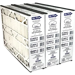 Trion Air Bear 5 Inch MERV 13 High Performance Air Purifier Filter Replacement for Air Cleaner Purification Systems, White (3 Pack)