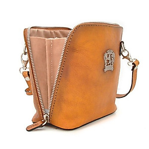 Pratesi Leather, Leather Bag for Women Cross-Body Bag Volterra Bruce in cow leather - Bruce Brown