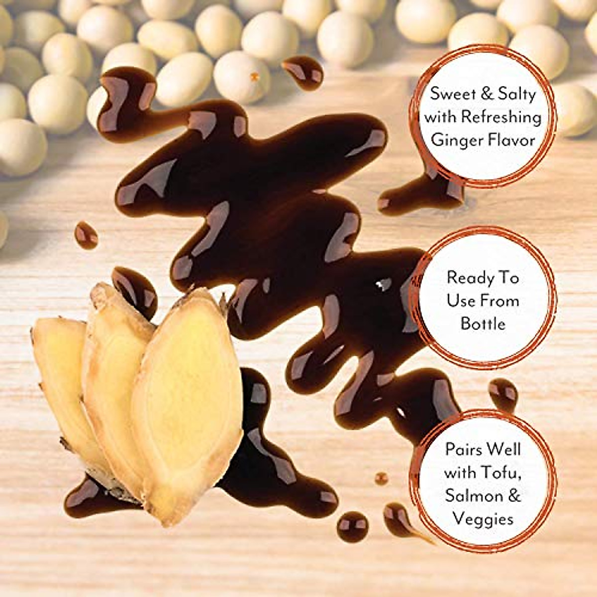 Roland Foods Ginger Soy Glaze, Specialty Imported Food, 12.9-Ounce Bottle