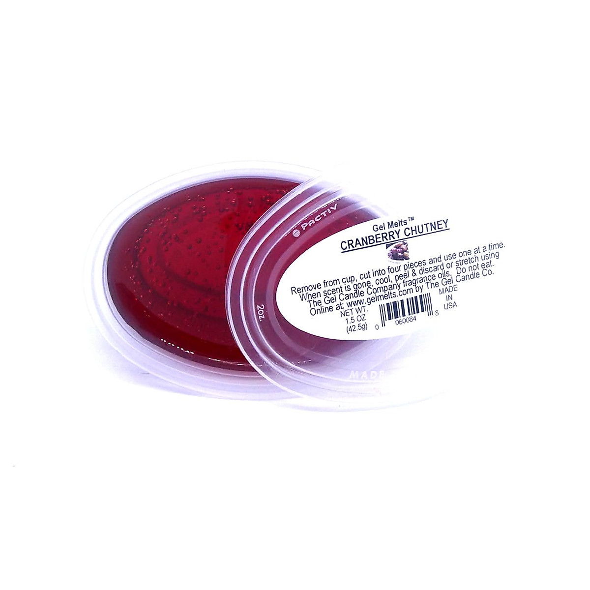 Harvest Set Of 3 Aroma Gel Melts™ GEORGIA PEACH, APPLE CINNAMON, CRANBERRY CHUTNEY Gel Wax For Warmers And Burners By The Gel Candle Company PEEL, MELT AND ENJOY