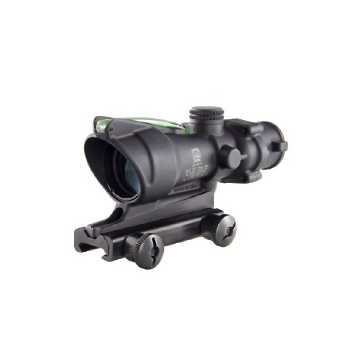 Trijicon 4x32 ACOG Riflescope with Green Dual Illuminated Chevron Reticle and TA51 Mount