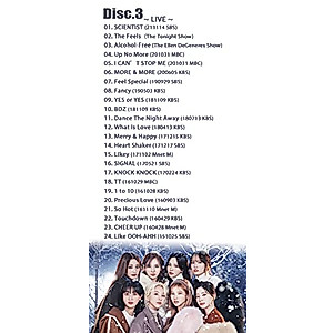 YGLCH Twice DVD 2021 MV Collection, 2021 New Song Selection MV/Live Collection