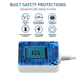 SHNITPWR 24V 0.5A 500mA Power Supply Adapter for Essential Oil Diffuser Aromatherapy Humidifier ETL Listed Class 2 Power Adapter 100V~240V AC to DC 24 Volt 12W Converter 5.5x2.1mm Tip 6ft Power Cord