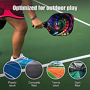 USAPA Approved Outdoor Pickleball Balls - 16 Pcs High-Bounce Balls with 40 Holes for Superior Durability | Tournament-Quality Set in 4 Bright Colors with Convenient Mesh Bag