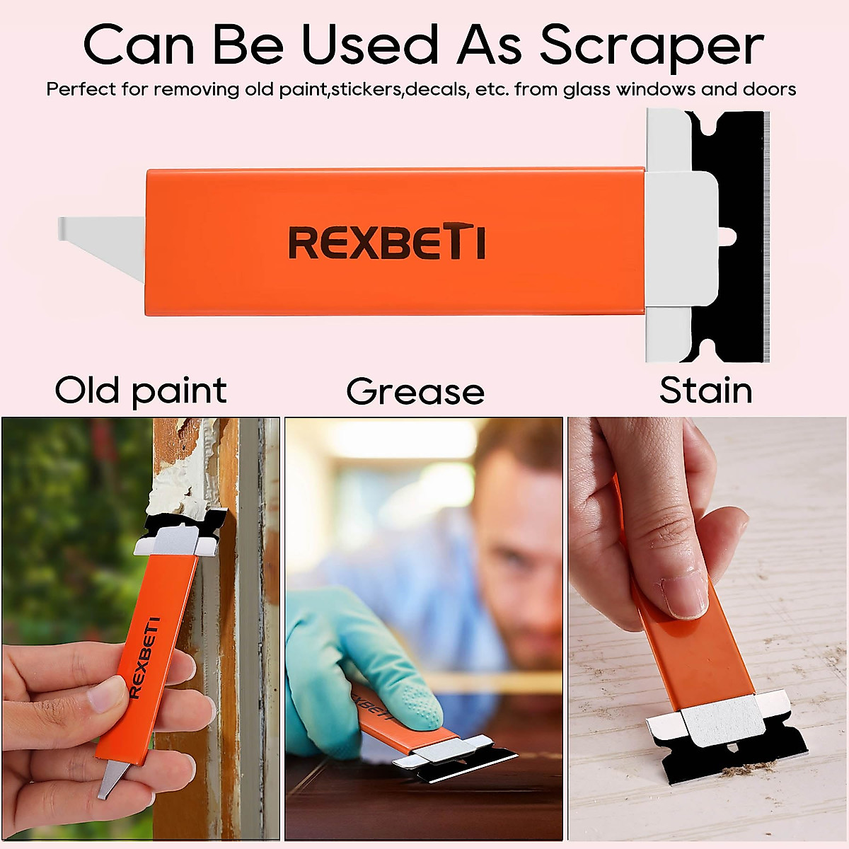 REXBETI 12 Pack Box Cutter, Retractable Cardboard Cutter, Handy Box Opener, More Sharp Single Edge Razor Blade Box Cutter Set for Packages Papers and Boxes, Antirust Utility Knife