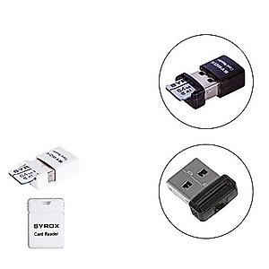 syrox Micro sd Mini Card Reader Data Transfer Fast and Convenient, Easy to Carry, Plug and Play (White)