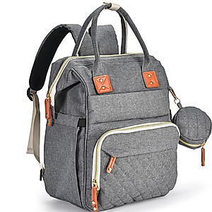 CHILDLIKE BEHAVIOR Toddler Diaper Backpack - Baby Diaper Bag Changing Station for Babies, Infant or Toddler - Tear Resistant Waterproof Fabric with Strong Zippers and Lining