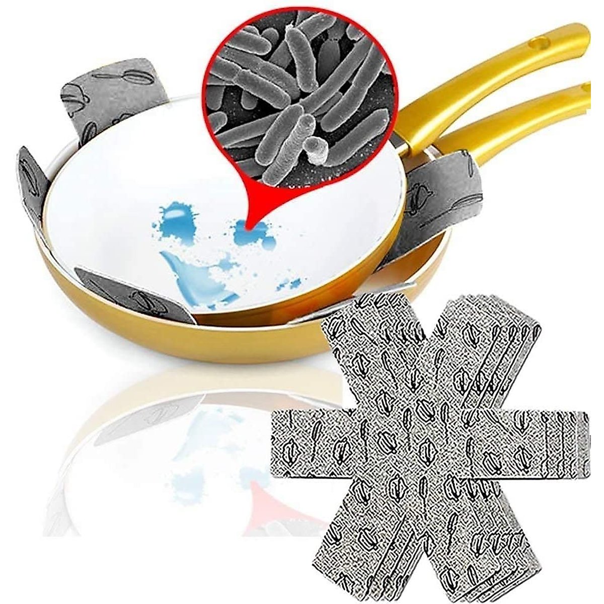 XUTONG Pot and Pan Protectors, Set of 12 and 3 Different Size, Cookware Protector Set/Pots and Pans Dividers/Pans Separator Anti-Slip to Avoid Scratching or Marring When Stacking