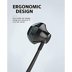 MUBIAO Bluetooth Headphones Neckband 20Hrs Playtime V5.0 Wireless Headset Sport Noise Cancelling Earbuds w/Mic for Gym Running Compatible with iPhone Samsung Android