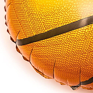 12Pcs Basketball Balloons 18inch Basketball Party Decorations Supplies Basketball Foil Balloons for World Game Sports Basketball Birthday Party Supplies Favors