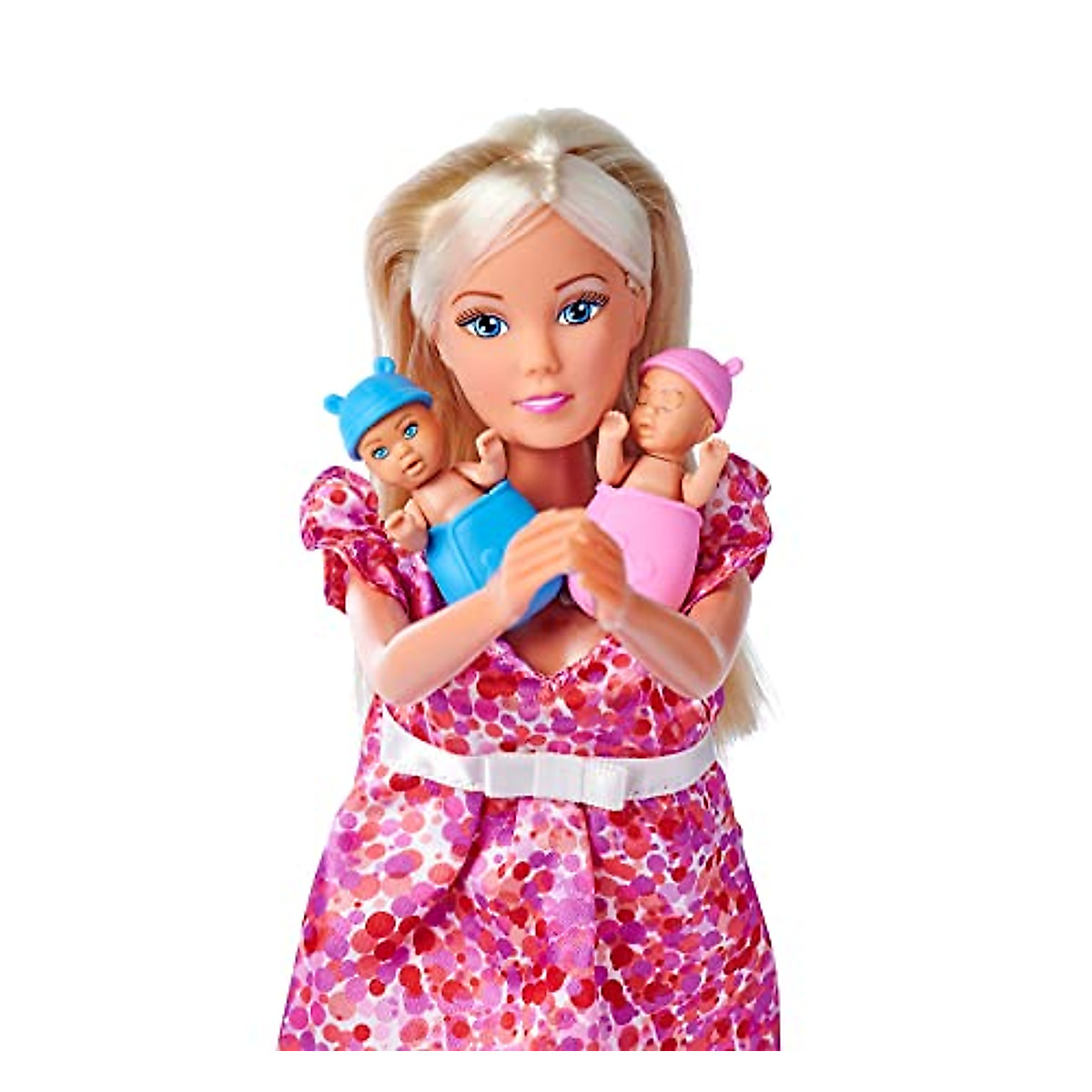 Simba 105733588 - Steffi Love Baby Surprise, Pregnant Doll with Baby Surprise, Boy, Girl, Twins, 3 Assorted Designs, Only One Item Supplied, Over 11 Pieces, 29 cm, from 3 Years