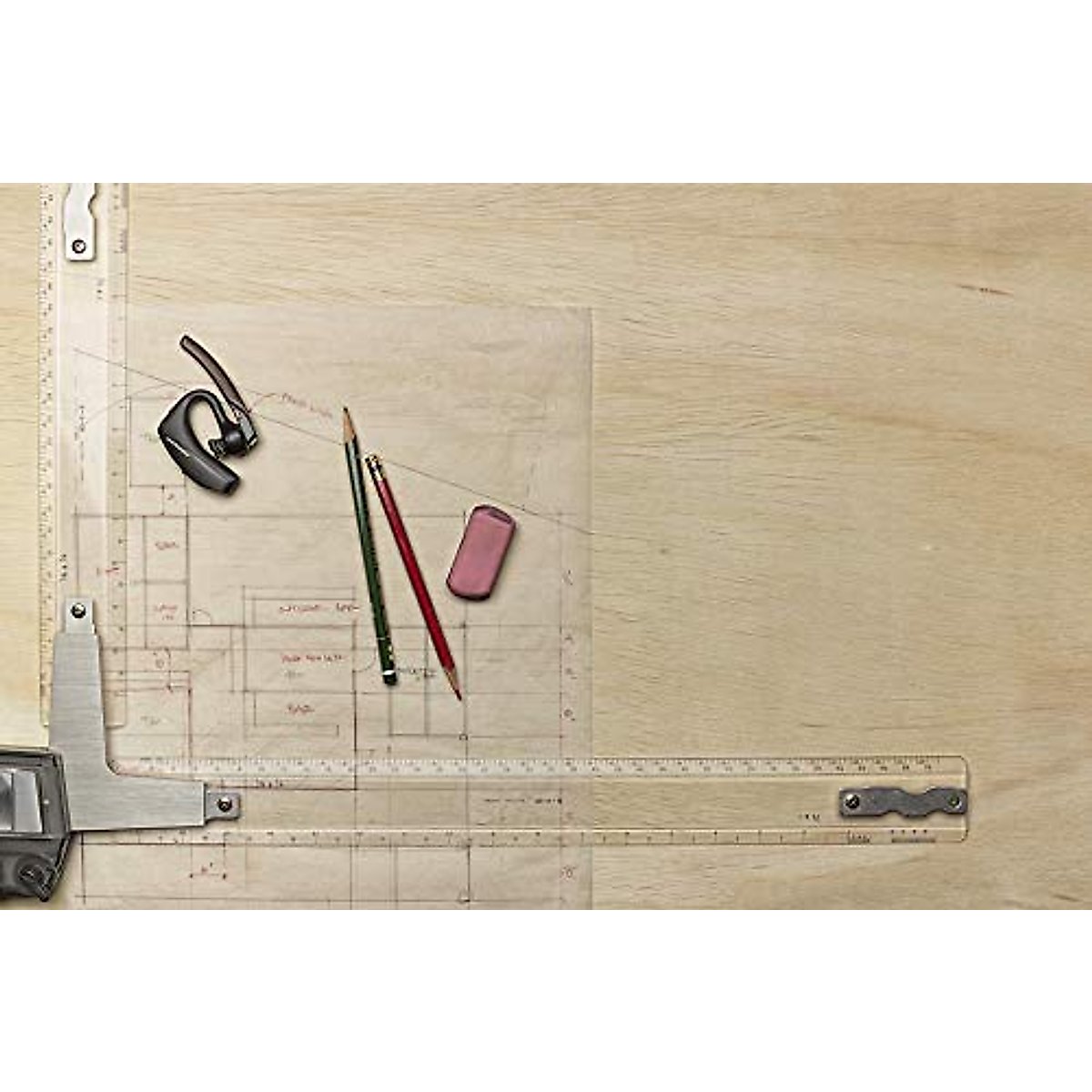 Poly Voyager 5200 Wireless Headset (Plantronics) - Single-Ear Bluetooth Headset w/Noise-Canceling Mic - Ergonomic Design - Voice Controls - Lightweight - Connect to Mobile/Tablet via Bluetooth