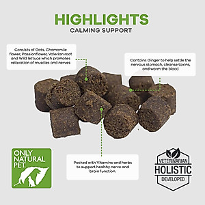 Only Natural Pet - Just Relax Herbal Calming Soft Chews for Dogs | Natural Anxiety Relief Treats, Premium Dog Relaxation Aid, Stress and Anxiety Relief Supplement - Bacon Flavor - 120 Soft Chews