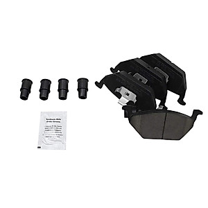 TRQ Brake Pad & Rotor Kit Brake Caliper Brake Chemical Kit Brake Pads Brake Rotor Ceramic Compatible with 1998-2010 Volkswagen Beetle 2000-2006 Golf 1999-2005 Jetta