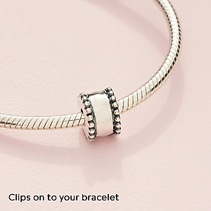 PANDORA Jewelry Beveled Sterling Silver Charm