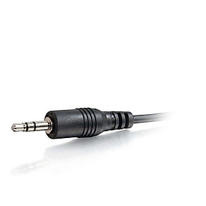 Legrand - C2G 3.5MM Isolation Transformer, Black Auxiliary Isolation Transformer to Stop Speaker Hum from Ground Loops, 21 Inch Audio Jack Extension Cable, 1 Count, C2G 40000