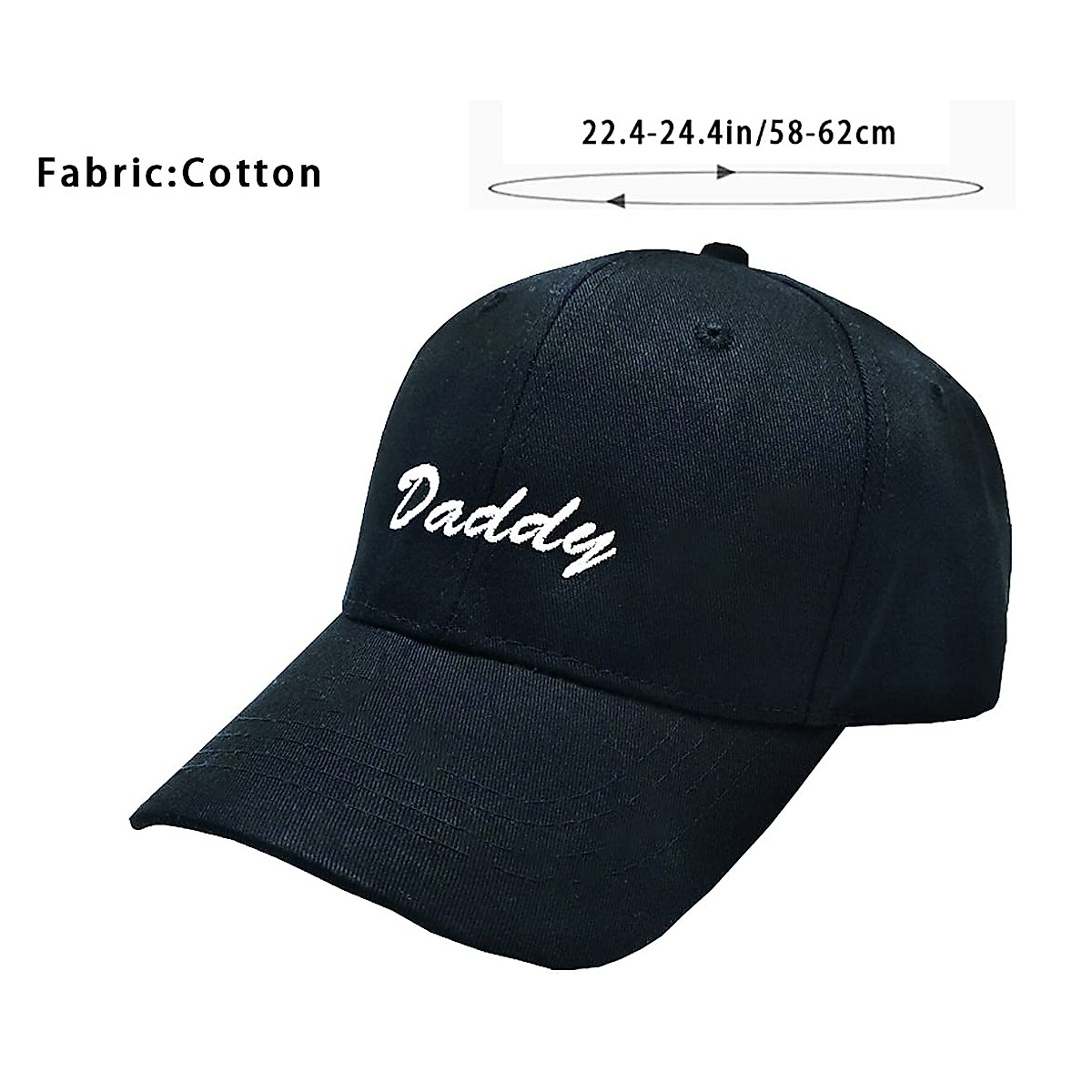 Adjustable Cap Daddy Hat Dad Cap Baseball Cap Sun Hat Cotton Embroidery