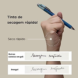 Pentel Gel Ink Ballpoint Pen ENERGEL Clena 0.5mm (Red Ink) [Red] (Japan Import)