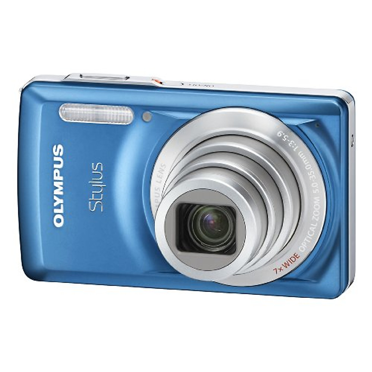 Olympus Stylus 7030 14 MP Digital Camera with 7x Wide Angle Dual Image Stabilized Zoom and 2.7-inch LCD (Blue) (Old Model)