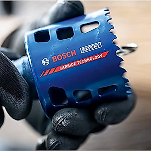 Bosch Professional 14x Expert Tough Material Hole Saw Set (Ø 20-76 mm, Accessories Rotary Impact Drill)