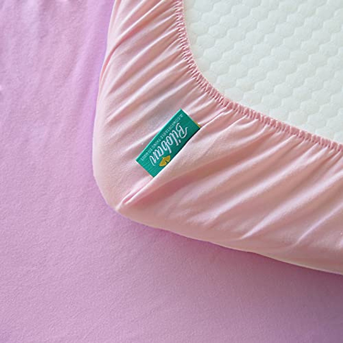 Bassinet Sheets Fit for Graco Sense2Snooze, Snoo, Delta Children, Dream On Me Karley, Chicco and Regalo Baby Bassinet,100% Cotton, 2 Pack, Ultra Soft Bassinet Sheet, Pink and Purple