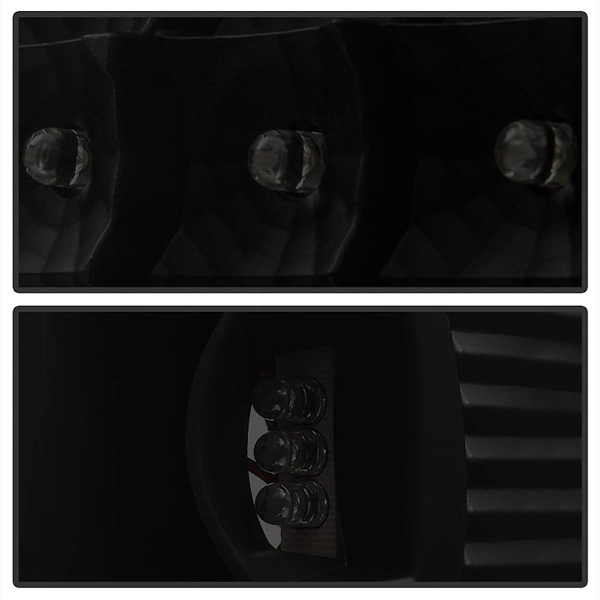 ACANII - For Black Smoke 1999-2007 Ford F250 Superduty 97-03 F150 LED Tail Lights Brake Lamps