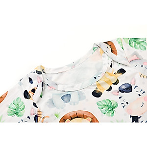 Terriboo Newborn Baby Boy Long Sleeve Sleeper Gown Coming Home Outfit Nightgown Hat Set 0-3 month (Green)