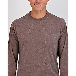 3 Pack Men's Cotton Quick Dry Dri Fit Shirt Long Sleeve Crew Pocket T-Shirt Tee Gym Casual Work Workout Undershirt Clothes Fashion Shirts Athletic Active Soft Sleep Cool Lounge Performance- Set 1, S