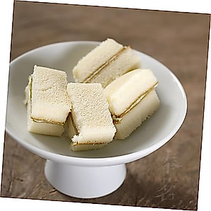 EXQUIMEUBLE ceramic stemware glass containers for food bread container dresser decor porcelain fruit basket ceramic snacks Dessert Candy Display Tower Afternoon Tea Plate Cake Trays white Oval