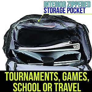 Athletico Basketball Bag - Large Basketball Backpack for Men & Women - Volleyball & Soccer (Black)