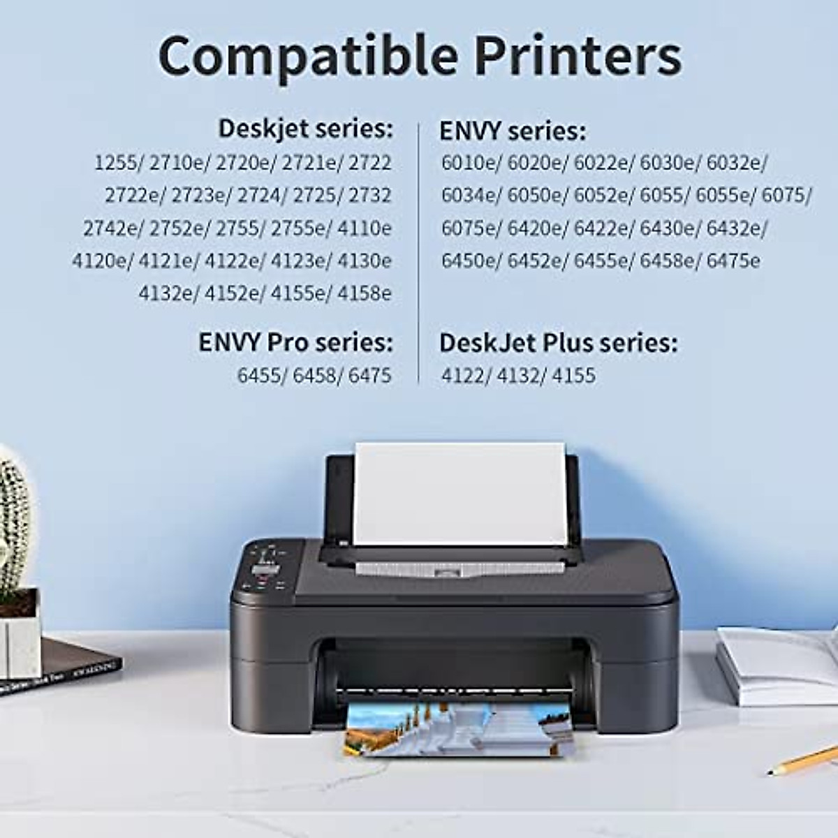 BKBKC Remanufactured 67XL Ink Cartridges Replacement for HP 67 XL Combo Pack Work for HP Envy 6055e 6055 6052 6075 Envy Pro 6455e 6455 6475 6452 DeskJet 4155 2755e 2755 4052 (1 Black, 1 Tri-Color)