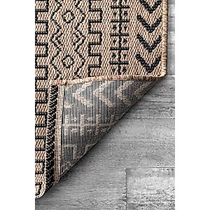 nuLOOM Outdoor Jamie Area Rug, 4' x 6', Brown