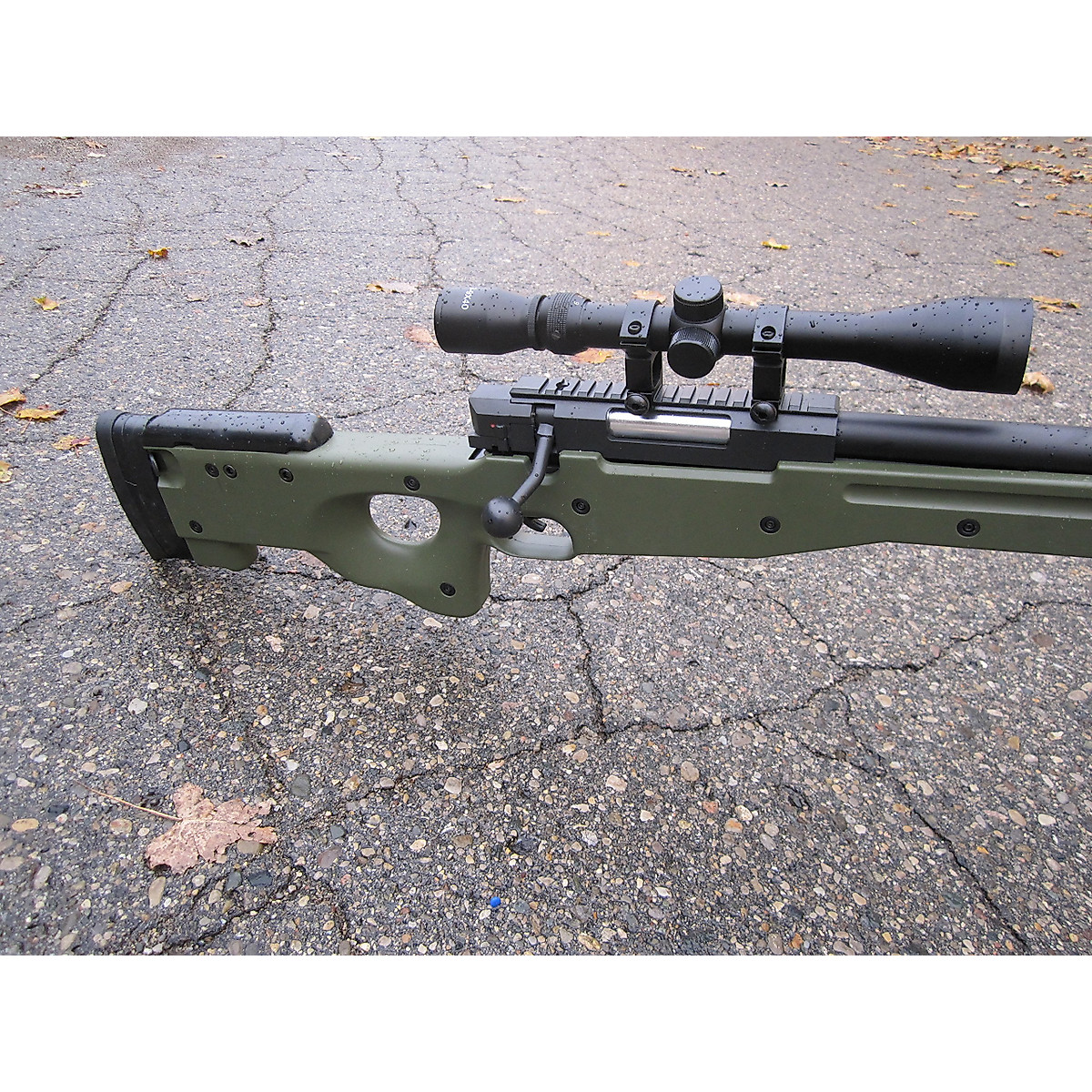wellfire mk96 bolt action awp sniper rifle w/ scope and bipod - od(Airsoft Gun)